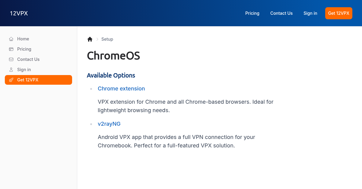 ChromeOS - 12VPX